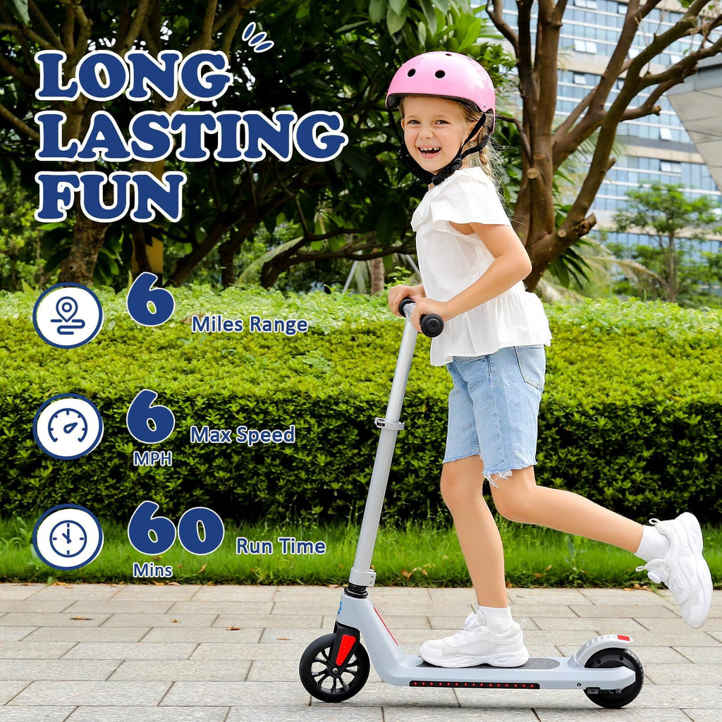 Caroma 22V Electric Scooter for Kids Ages 6-12, Powered E-Scooter with ...