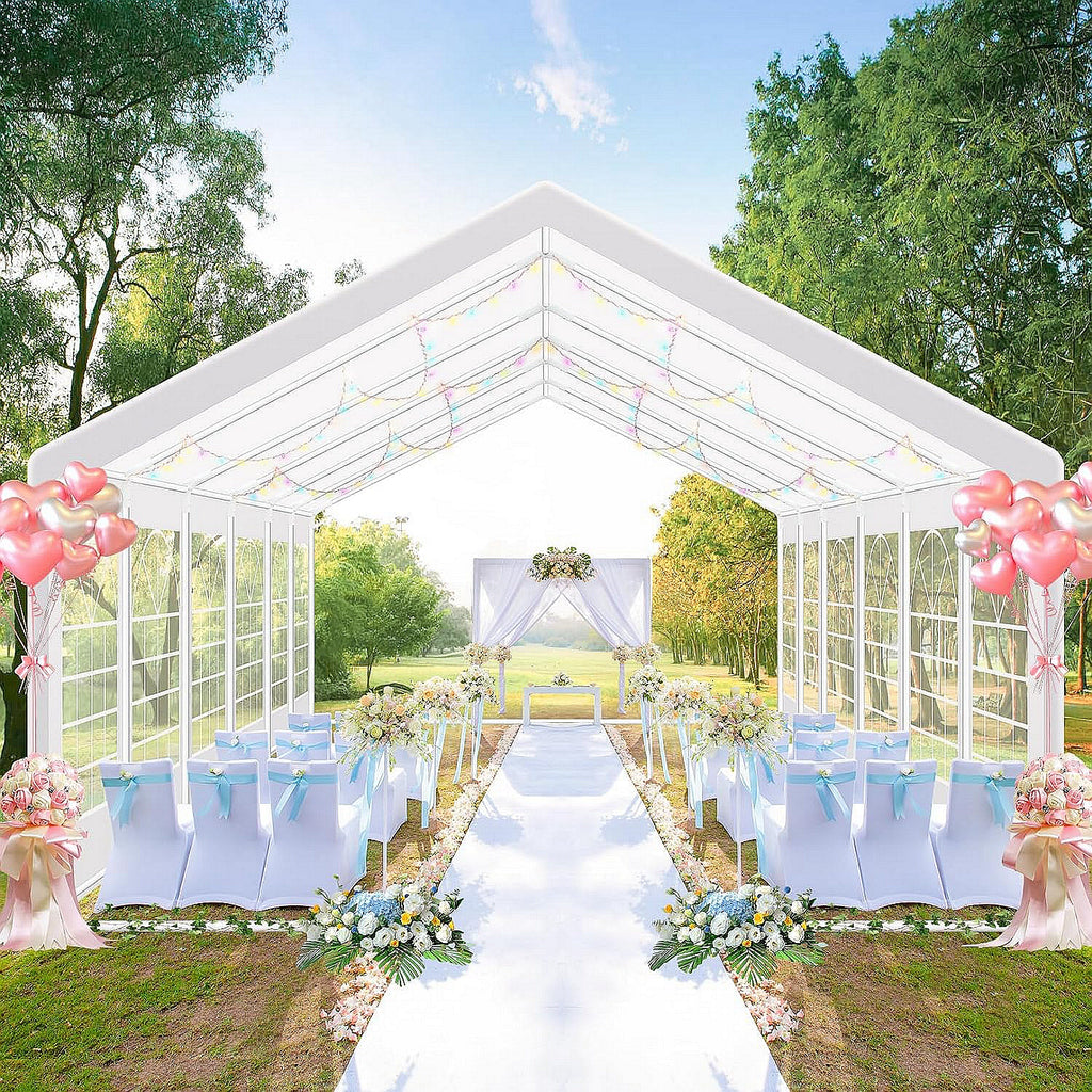 COBIZI 20x40 Heavy Duty Outdoor Canopy Large Party Tent & Carport, Upg ...